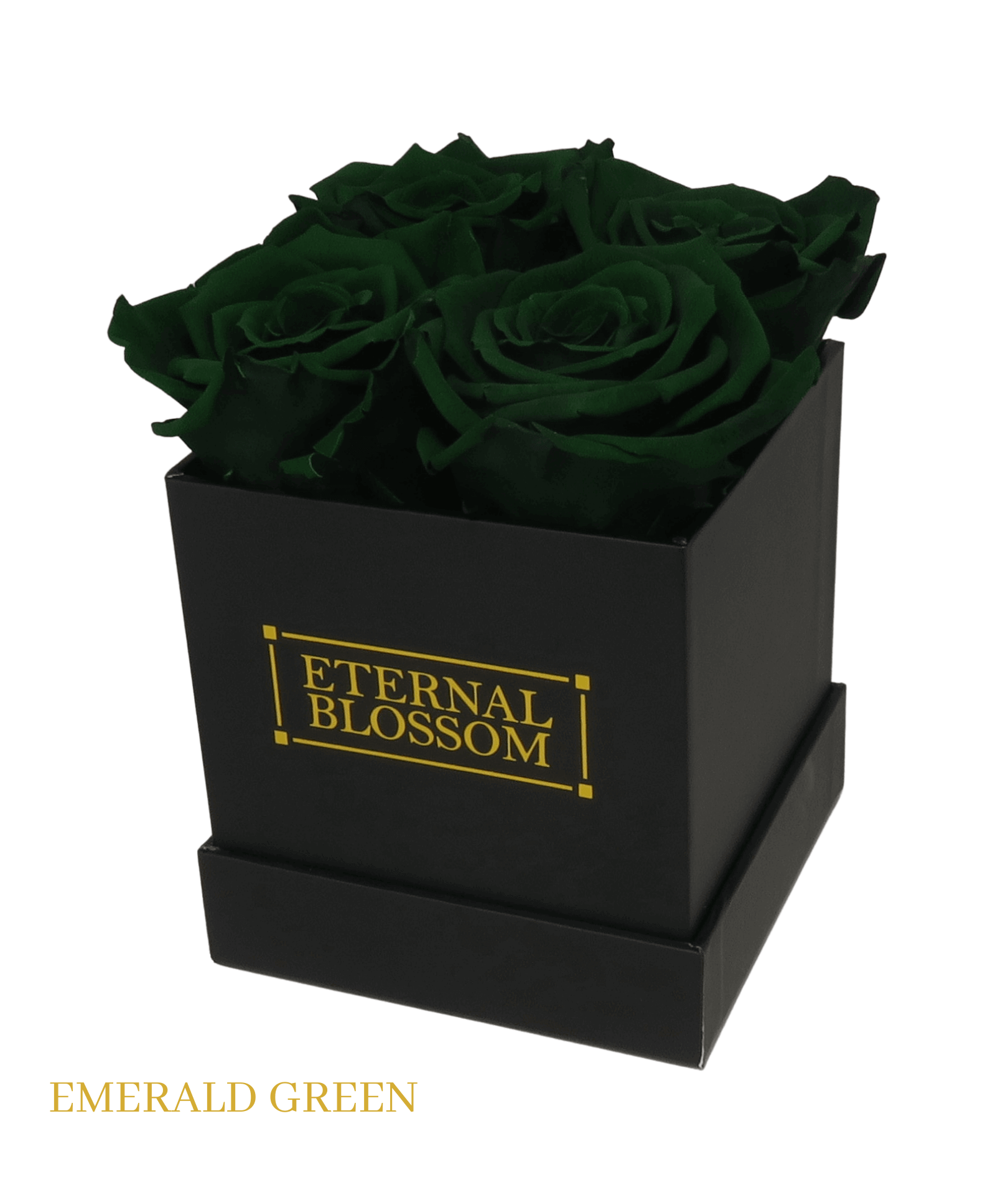 Eternal Blossom | 4 Rose Box | Infinity Roses Year Lasting (Black Box)