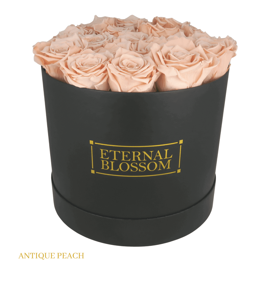 Eternal Blossom | Large Round Rose Box | Infinity Roses Year Lasting ...